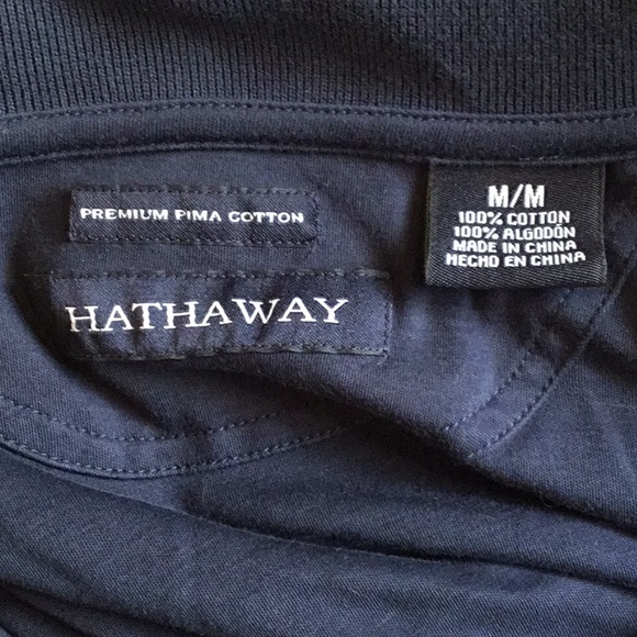 hathaway | Shirts | Mens Hathaway Navy Collared Shirt | Poshmark